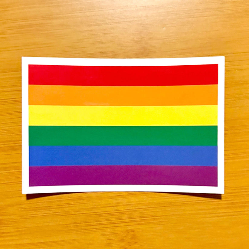 5 inch pride flag waterproof vinyl sticker glossy laptop water bottle ...